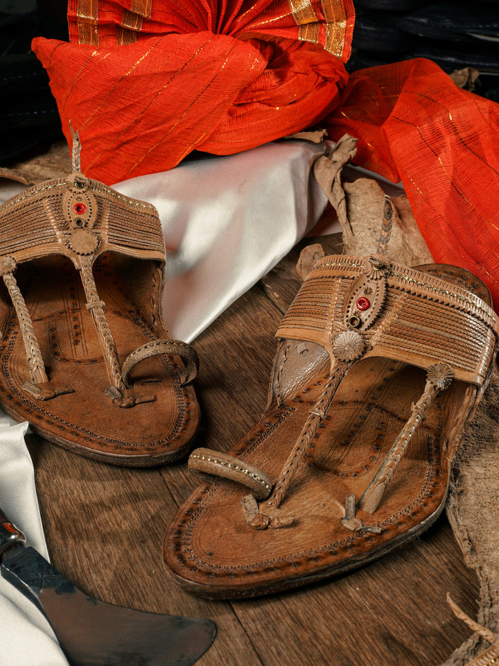 Kolhapuri Chappal for Men – INGA LEATHERS